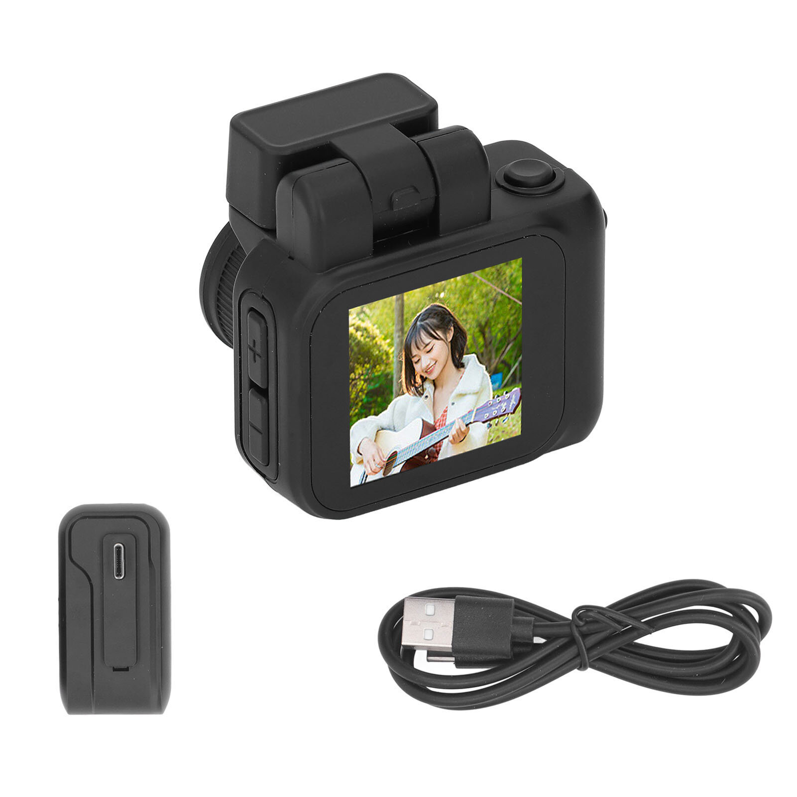 Mini Thumb Camera 1080p HD видеокамера Компактная фотосъемка для путешествий Life Learning Learning Запись без карты памяти