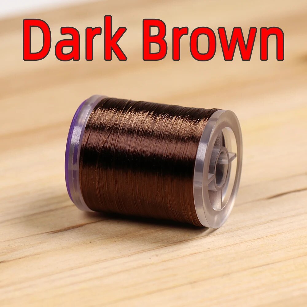 Нить для вязания мушек ICERIO, Dark Brown, 250 ярдов