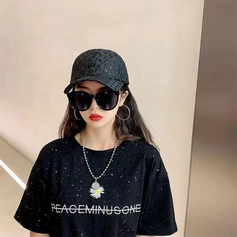 Летняя цветочная бейсболка