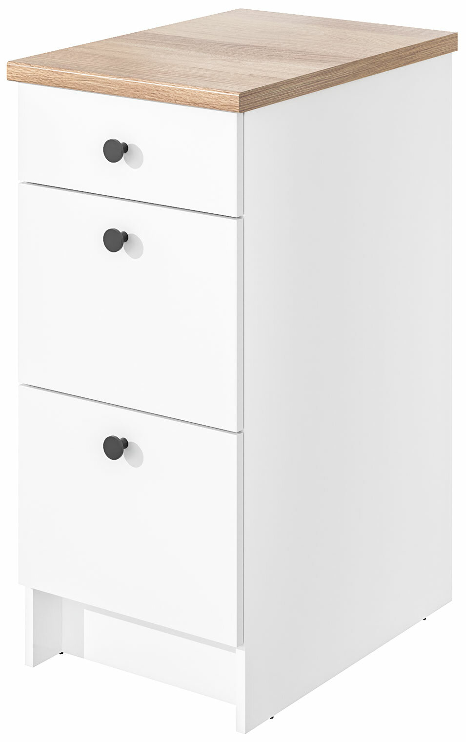 Шкаф кухонный напольный Candy ModulE, с ящиками и столешницей, 40x91x61 см (TD0053870RU), белый матовый