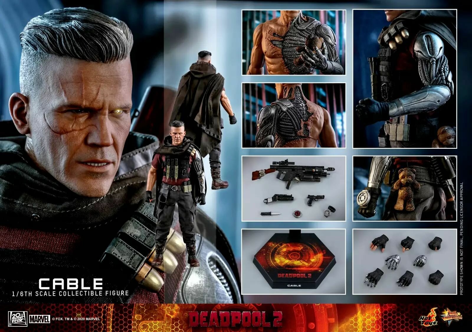 Фигурка Hot Toys Deadpool 2 Cable MMS583 1/6 Action Figure
