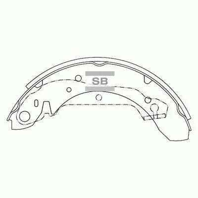 Колодки тормозные барабанные задние HI-Q SA048