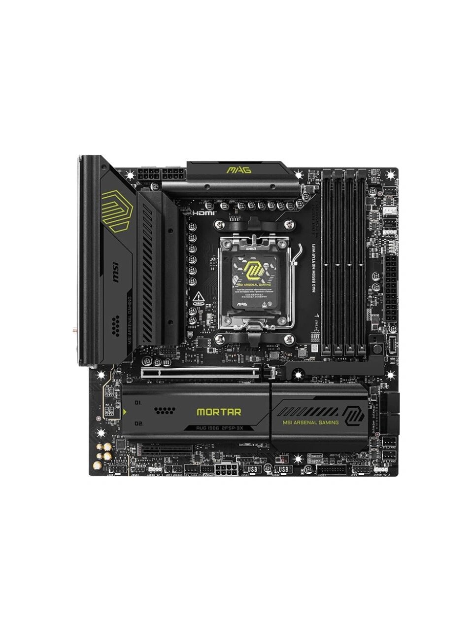 Материнская плата MSI MAG B850M MORTAR WIFI, SocketAM5, AMD B850, mATX