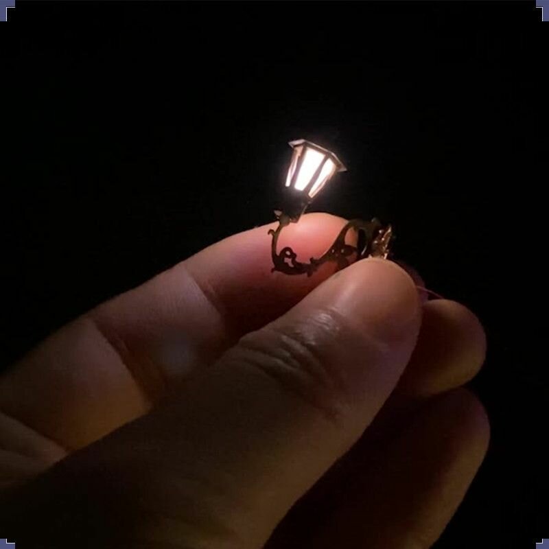 5 шт. Настенные светильники для кукольного дома, миниатюрные лампы, набор для моделирования, декор для домашних игр