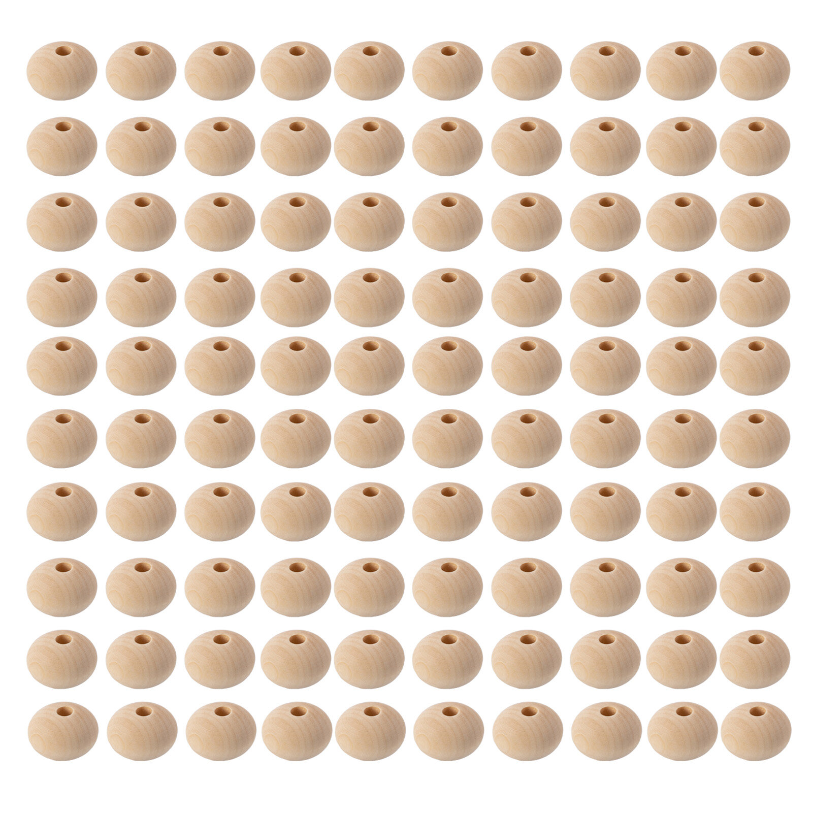 Деревянные бусины 25 мм, 100 шт, классические деревянные бусины-разделители Burlywood для самостоятельного изготовления поделок, элегантные декоративные бусины из натурального дерева