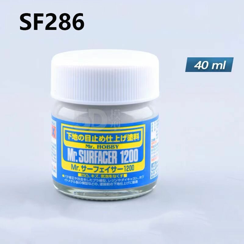 Грунтовка Mr.Hobby Mr.SURFACER 1200 серая 40мл. SF-286