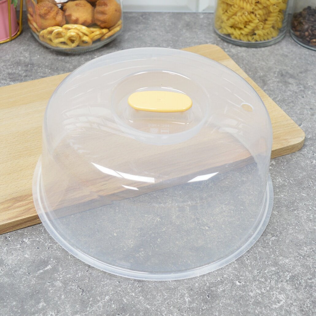 Крышка для микроволновки 22см, пластик, устойчивая к нагреву