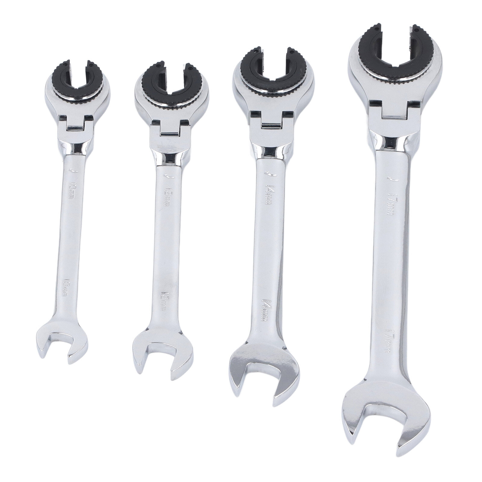 Набор ключей для тормозных магистралей, 72 зубца, регулируемый угол, 10 мм, 12 мм, 14 мм, 17 мм, трещоточный ключ для трубок.