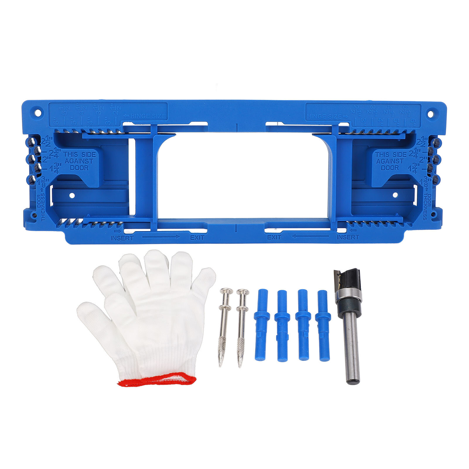 Кондуктор для врезки дверных петель, регулируемый, 2-1/2-6 дюймов