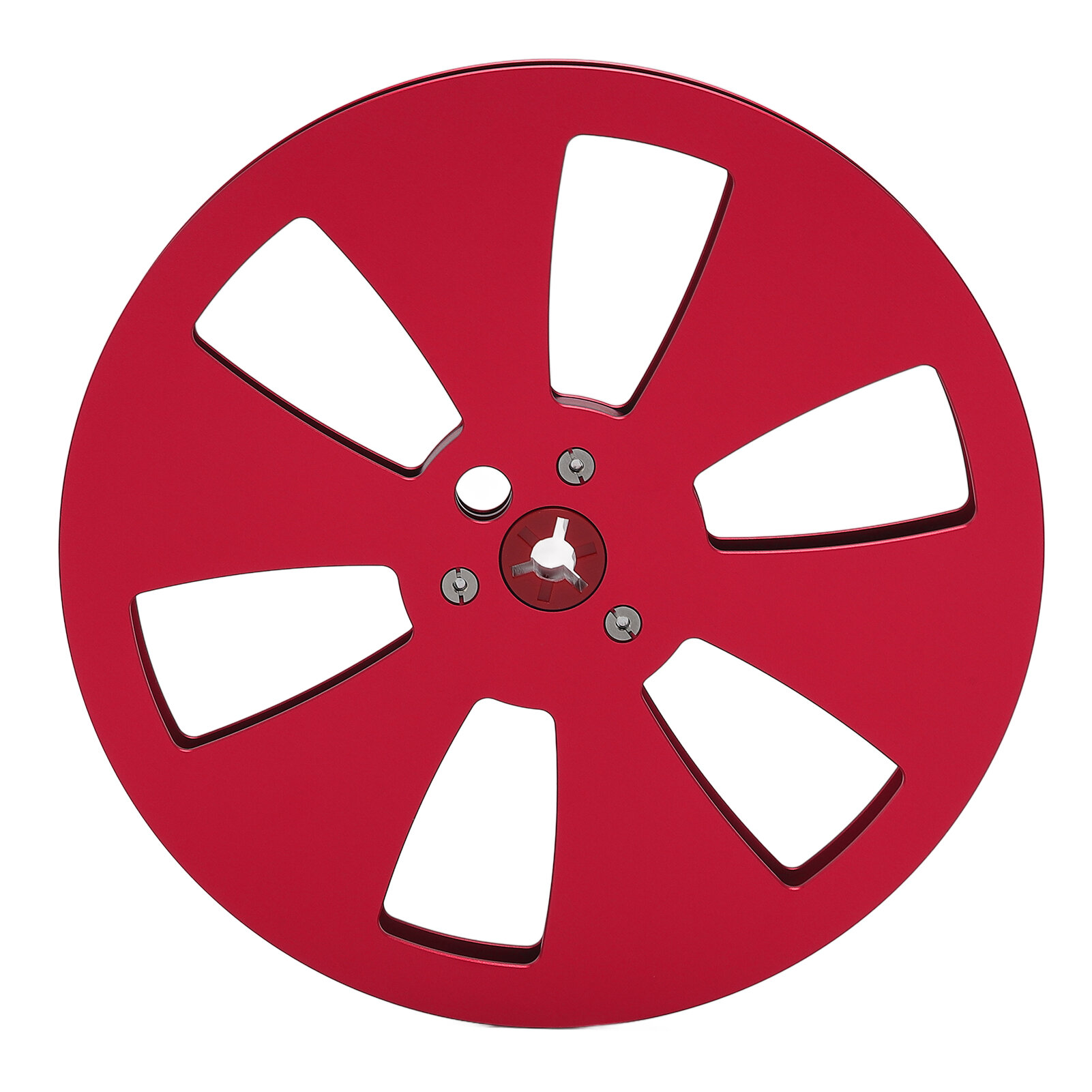 1/4 7 -дюймового пустой ленточной катушки алюминиевой сплав записывает катушку для зацепления с 6 отверстиями для катушки для катушки для ленты для Teac Red