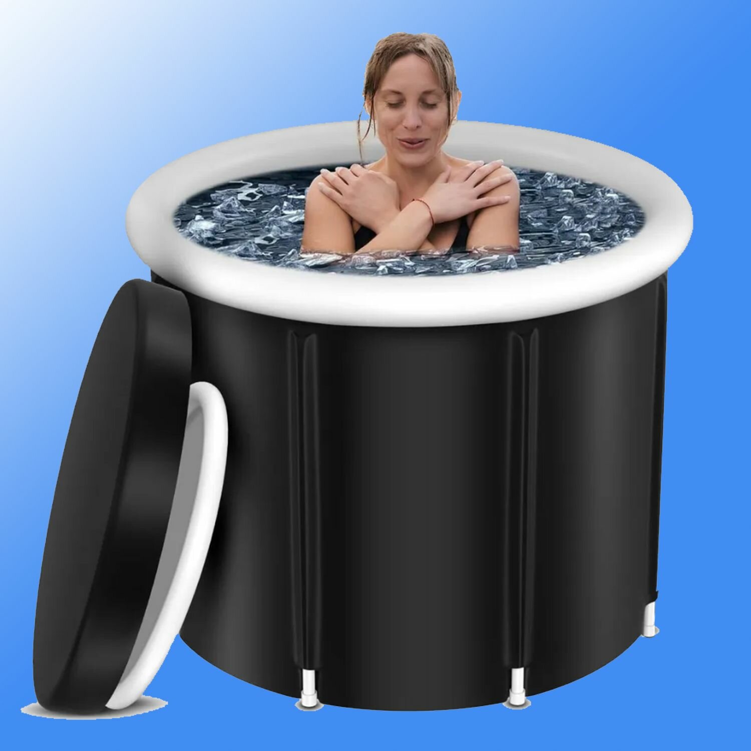 Складная ванна, стеганая из ПВХ