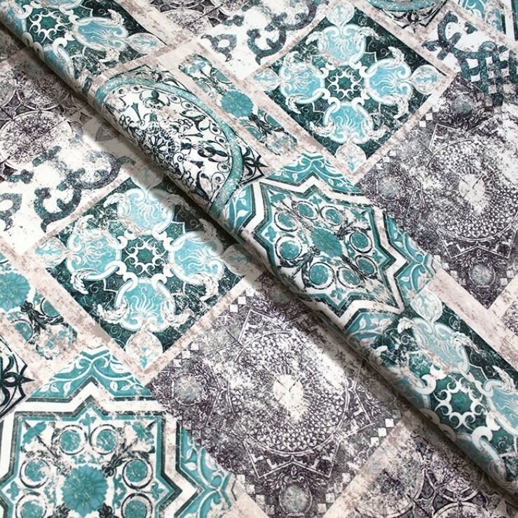 Принтованный антивандальный велюр "Декор" для перетяжки, реставрации и ремонта диванов, кресел, стульев и автокресел. Любой метраж единым отрезом при оформлении покупки в одном заказе