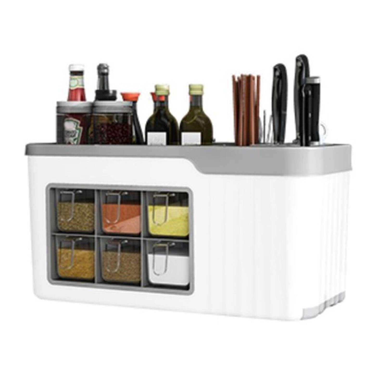 Коробка для хранения банки приправы Универсальное пространство для сохранения специй для хранения банки для домашней кухни