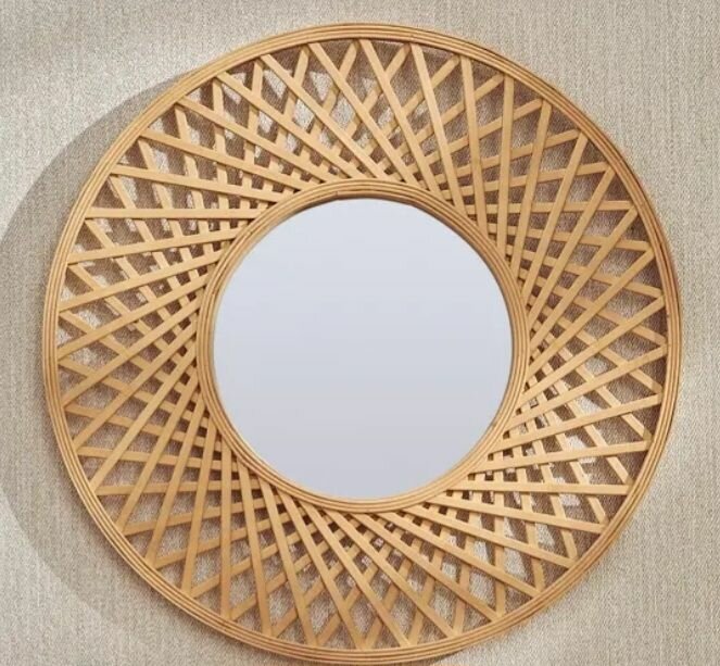 Зеркало декоративное настенное круглое 60 см