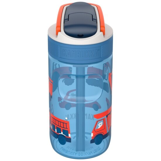 Бутылка для воды Kambukka "Lagoon" 400 мл, собака на машине, голубой (11-04044)