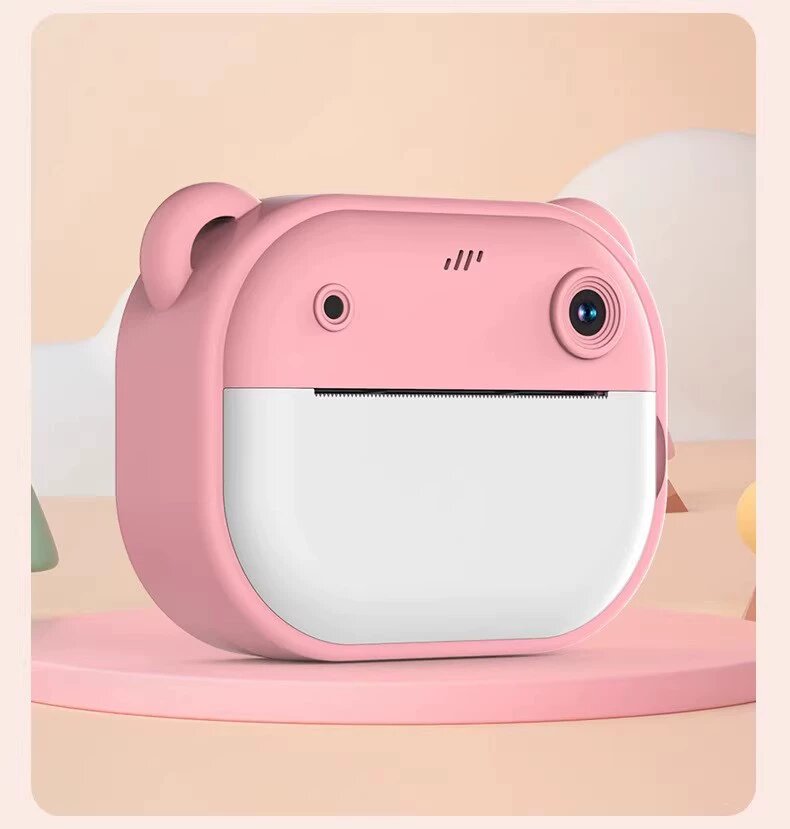 Камера Полароид HD, цифровая, с двойной камерой, детская, с функцией печати