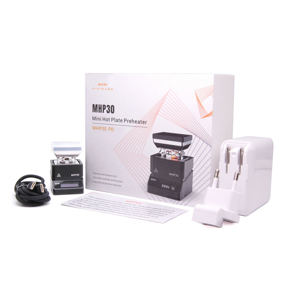 Подогреватель печатных плат MINIWARE MHP30, с блоком питания PD