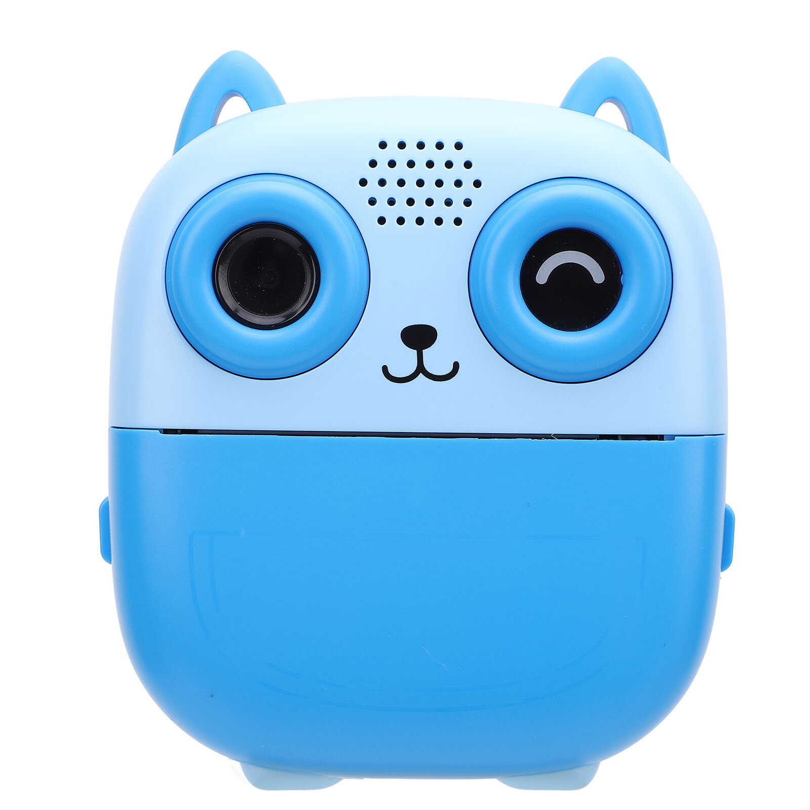 Камера мгновенной печати 1080P 48MP цифровая видеокамера термопечать двойная HD камера 2.4-дюймовый экран музыкальная игра 1300mAh аккумулятор синий