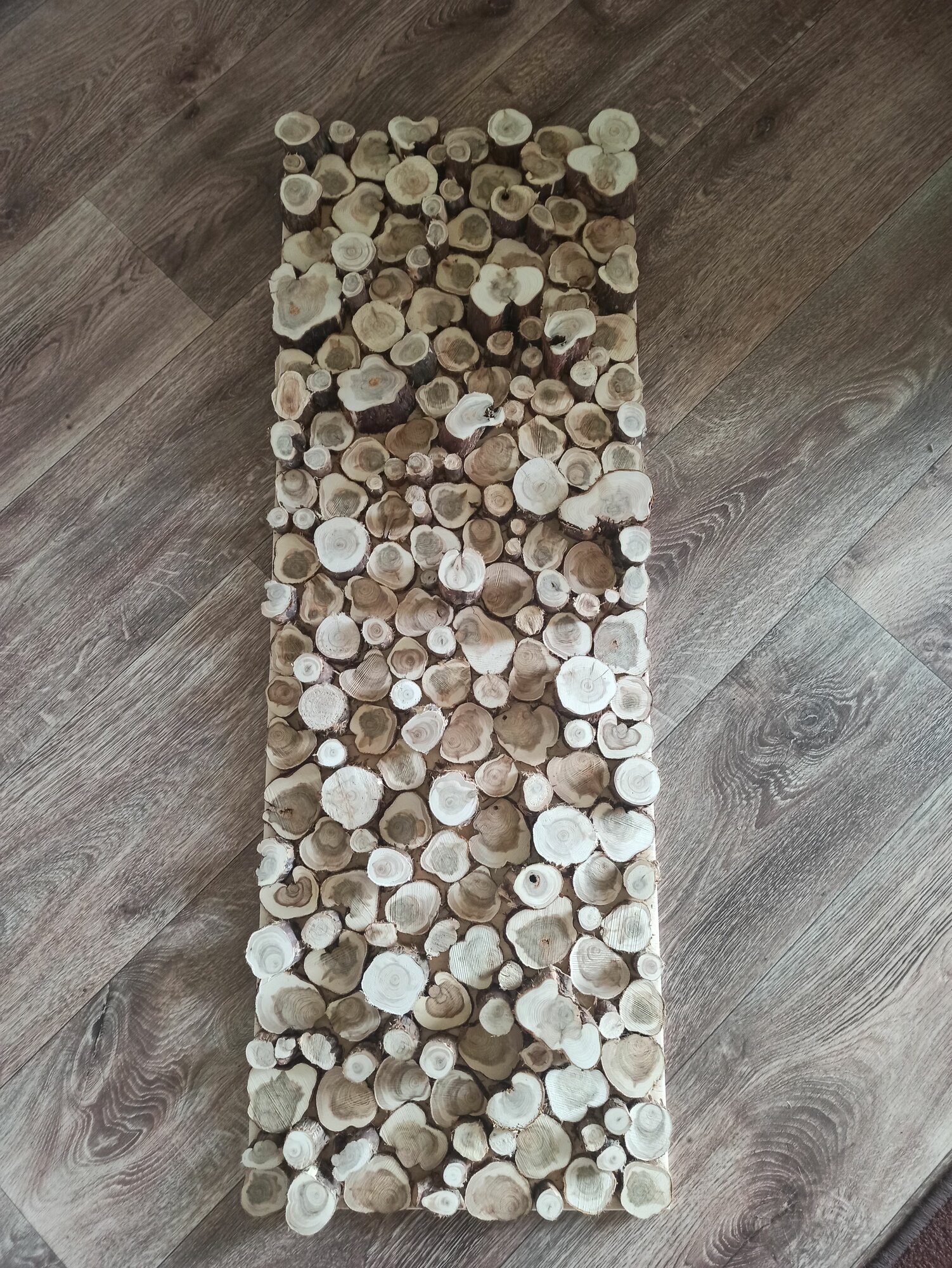 Панно из можжевельника 3Д, размер 100*35 см