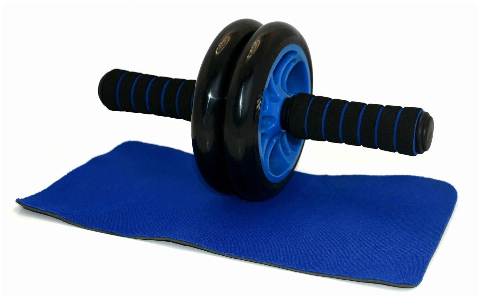 Ролик гимнастический, ролик для пресса, двухрядный колесо PU 5001.