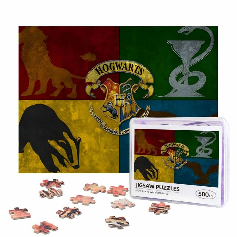 Hogwarts Деревянный пазл Гарри Поттер Деревянные пазлы Хогвартс Harry Potter