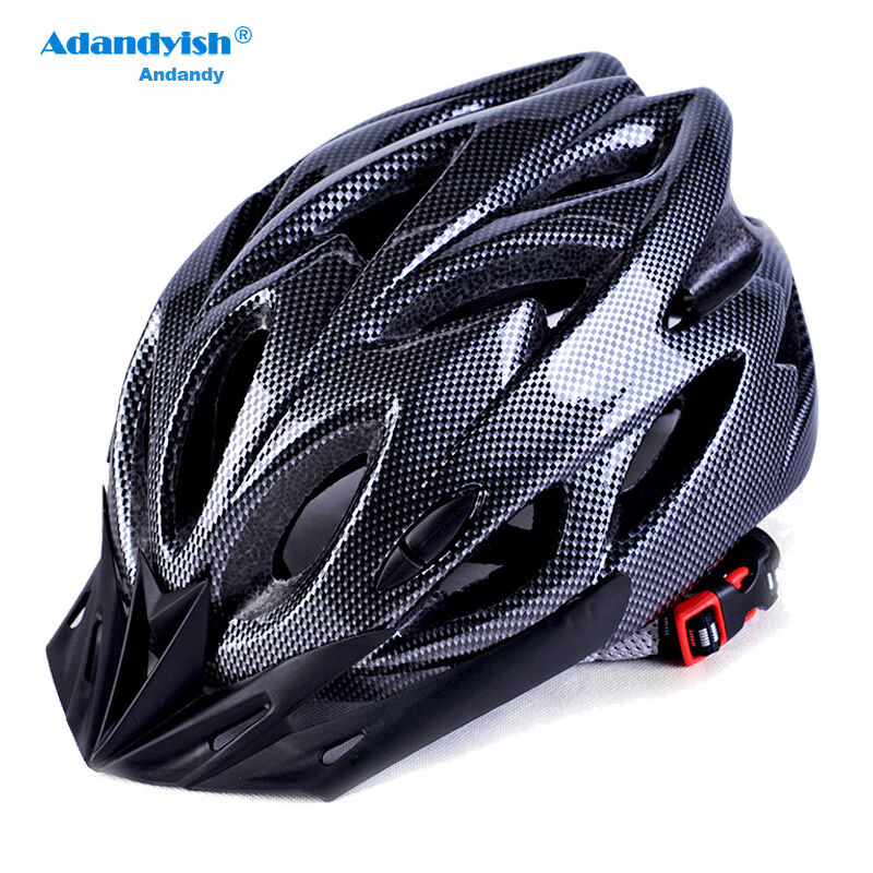 Adandyish Mountain Bike Cycling Helmet, Men's And Women's Mountain And Road Bicycle Helmet, Cycling Equipment Safety Helmet, Carbon Black