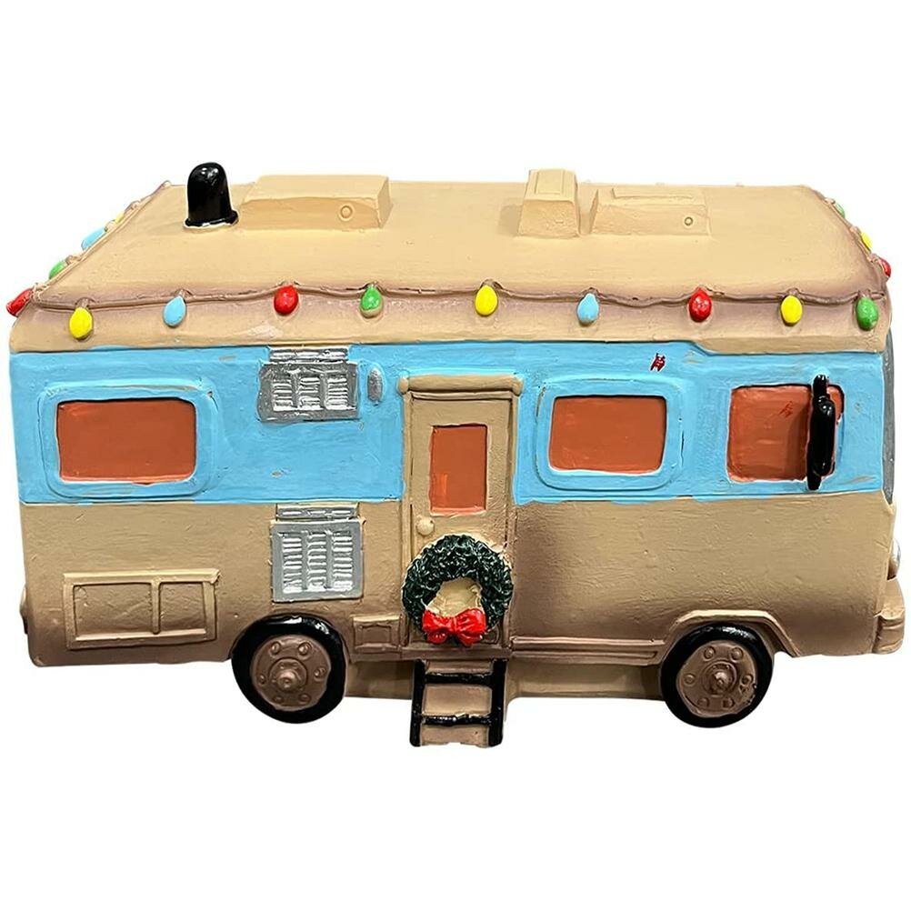 Christmas Vacation Village Decoration Holiday House Lighted Building Celebrating Holidays Xmas Resin Ornaments