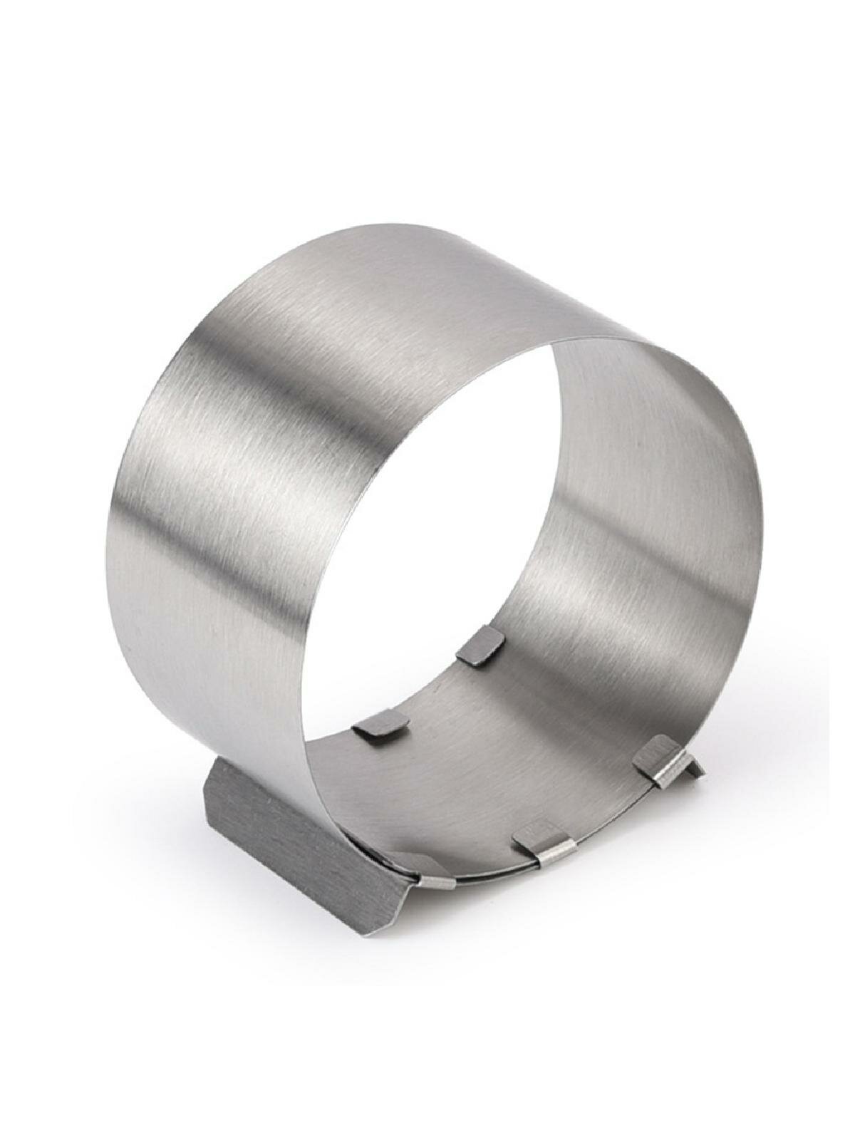 Мусс Круглой формы из нержавеющей Стали Регулируемое Кольцо Для кондитерских изделий Круглой Формы