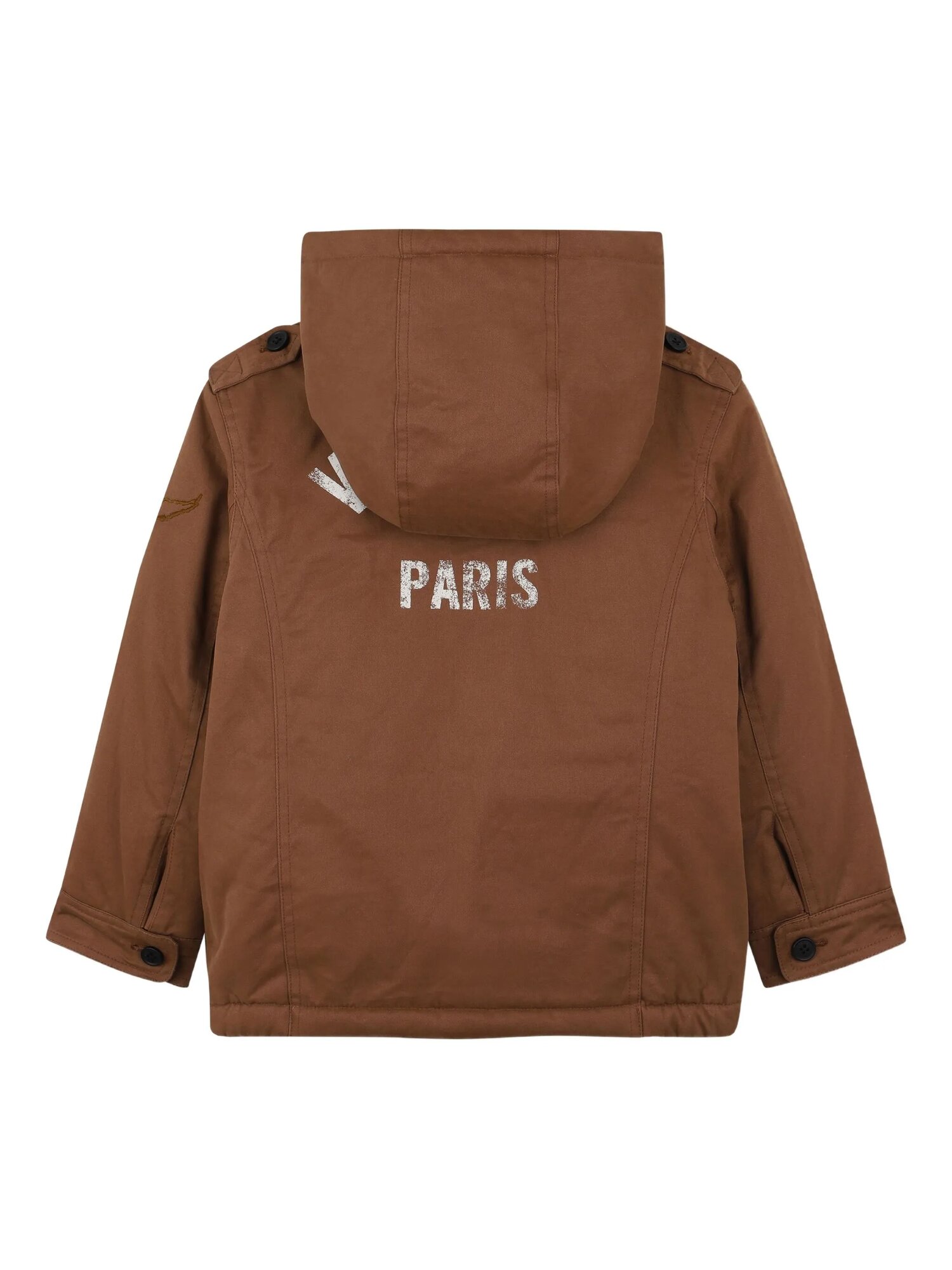 Куртка ZADIG & VOLTAIRE Куртка с капюшоном, размер 8 лет, коричневый — фото 1