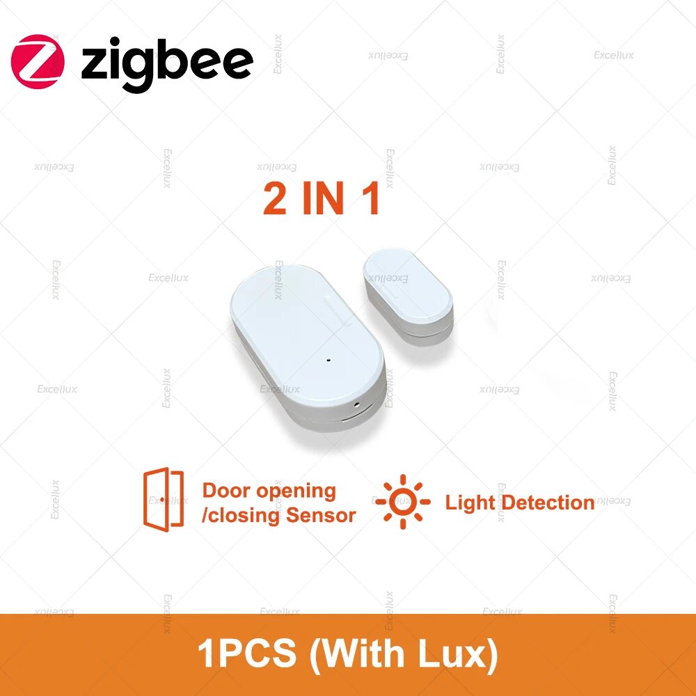 Zigbee 3.0 датчик двери и окна With Lux