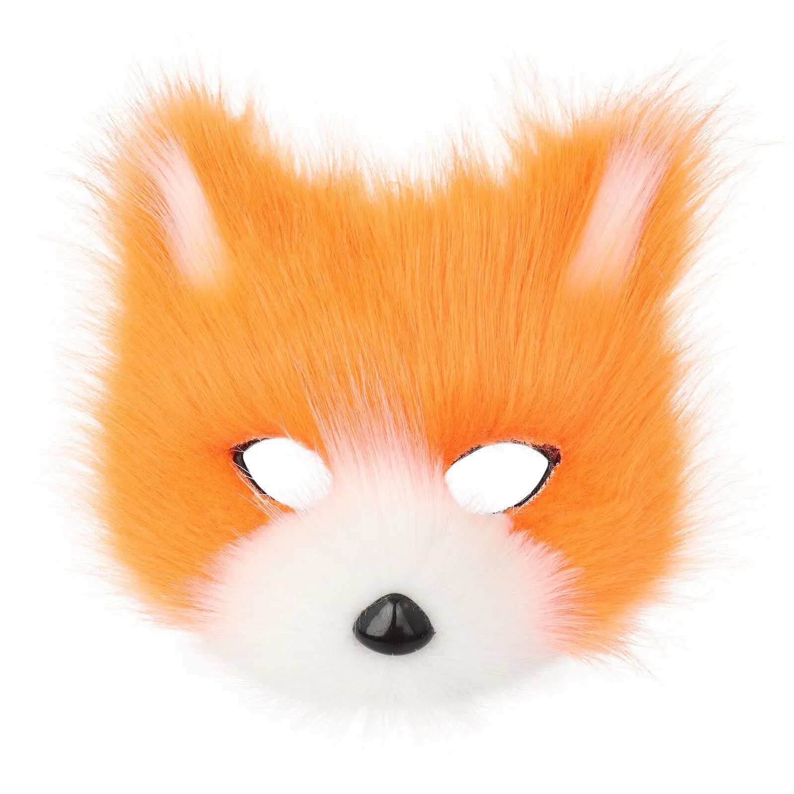 Пушистая маска лисы из акрила Оранжевый, Orange