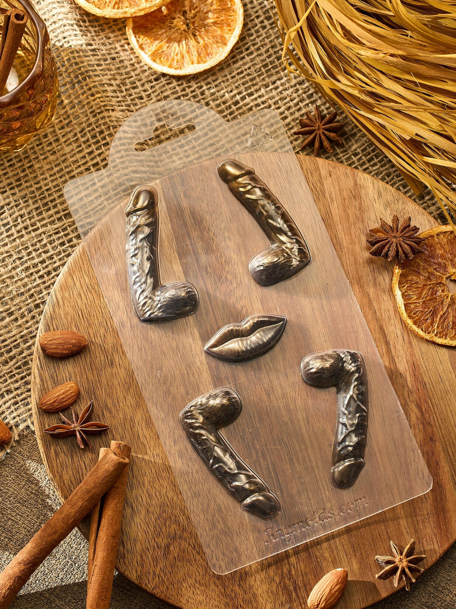 "Мужское наслаждение" форма для шоколада пластиковая 18+