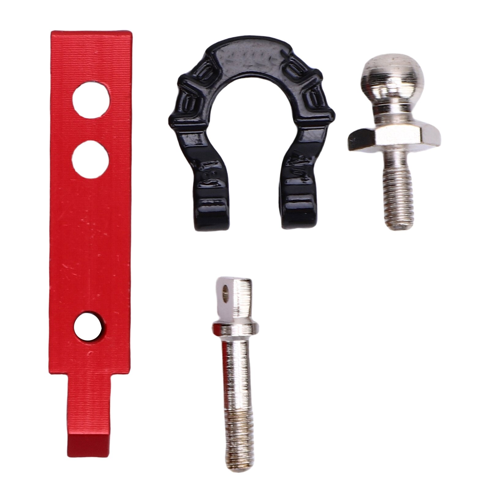 RC CAR Trailer Croat Fit для 4107 MK07 Многофункциональный высокопрочный сплав 1/8 1/10 RC Car Model Hitch Red с черной кнопкой