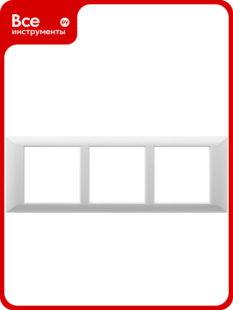 Рамка-суппорт DKC 6 модуля Avanti для In-liner Front белая 4400916, для монтажа в кабель-каналы