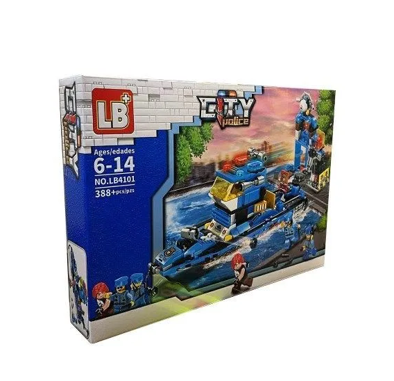 Конструктор Cities Полицейский катер LB4101