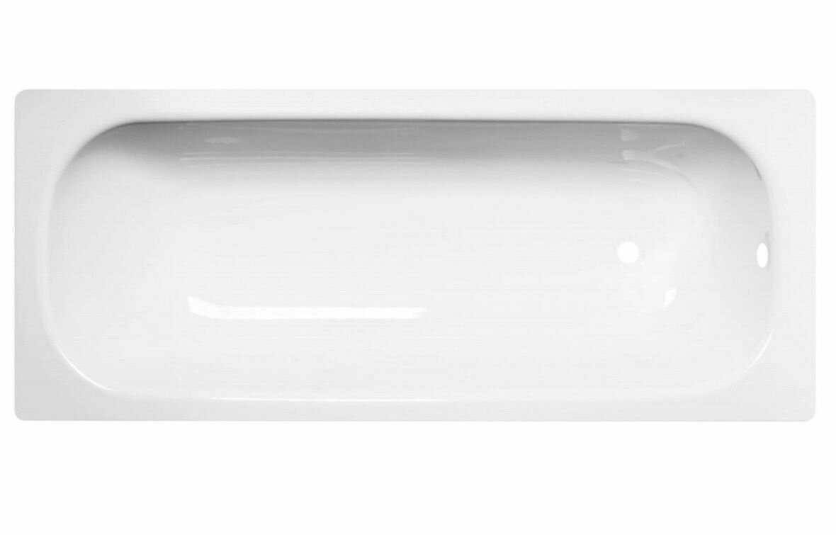 Стальная ванна ВИЗ Antika 105/65 с опорной подставкой белая орхидея без ранта