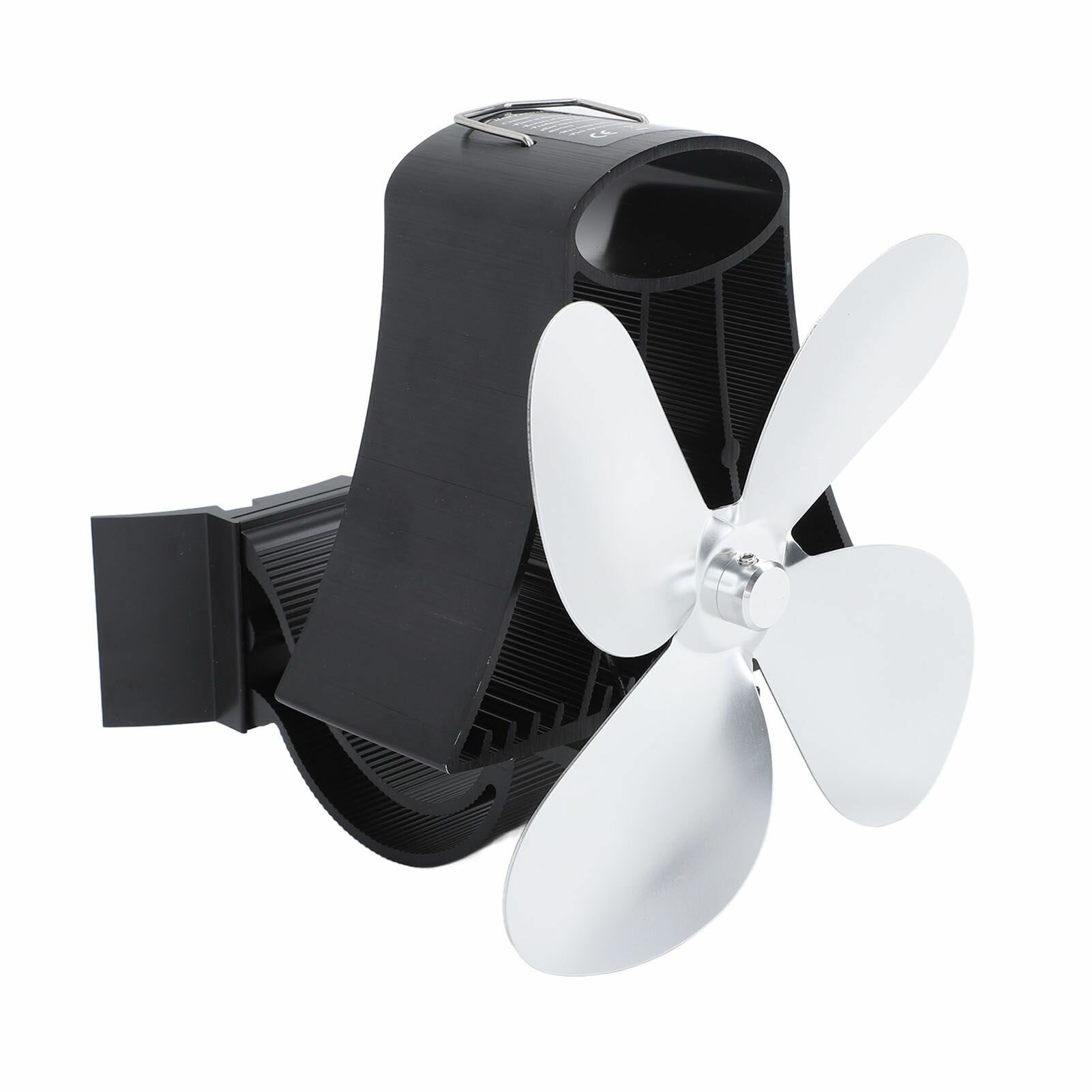 Вентилятор для камина с магнетической установкой, бесшумный, самогенерирующий электричество, 4 лопасти, для керосиновой печи, алюминий
