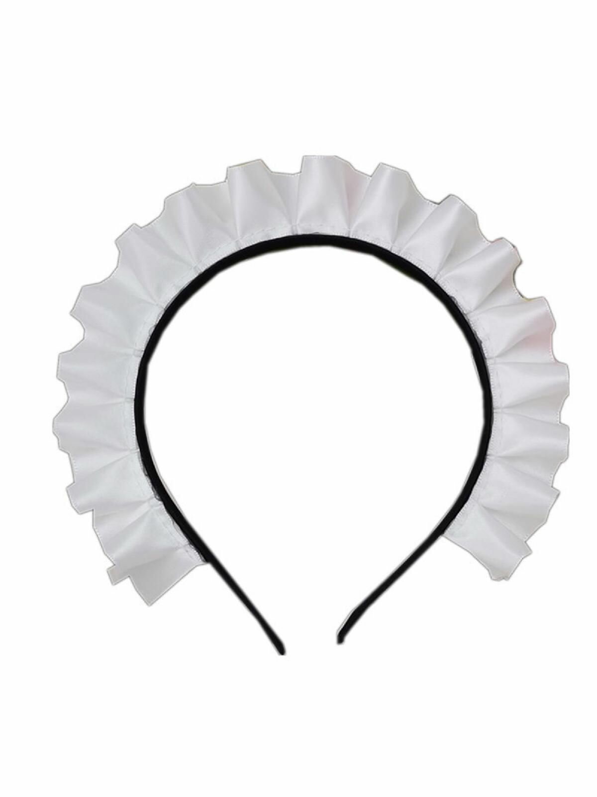 Косплей-ободок с рюшами, Черно-белый
