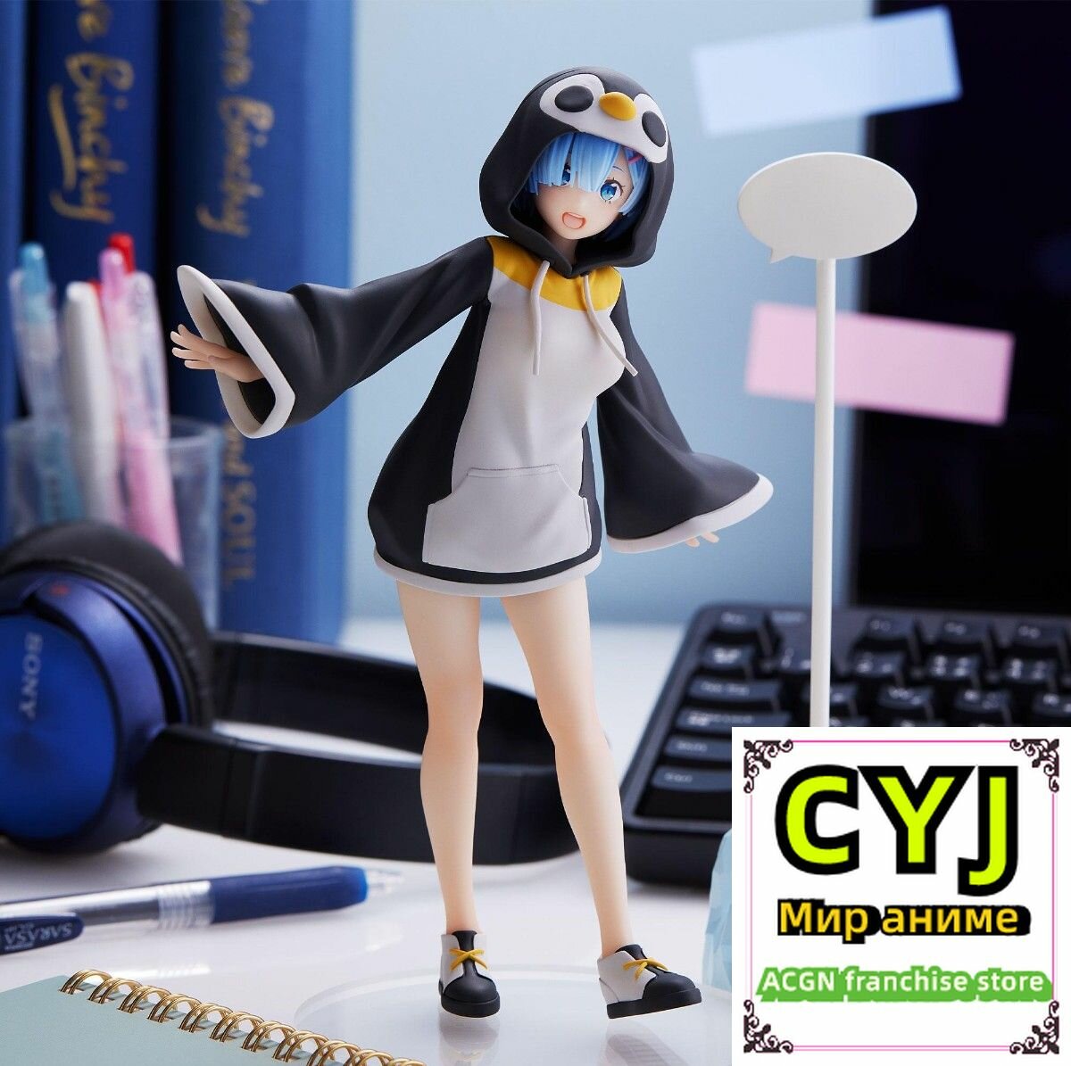 SEGA Аниме фигура/RE: 0 Luminasta Remu Little penguin/CYJ