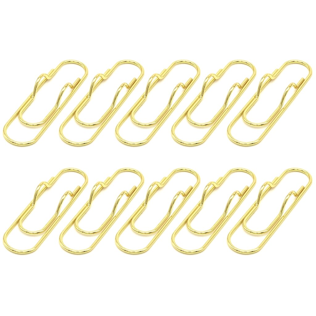 10 шт, металлическая закладка, скрепка для карандашей, держатель для карандашей-золотой