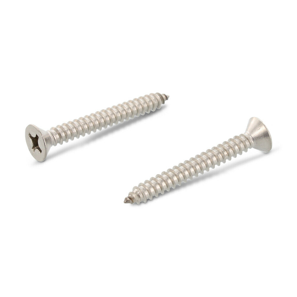 Саморез, DIN 7982 M3,9x25 мм, А2, нержавеющий с потайной головой, крестообразный шлиц, упаковка 50 шт.