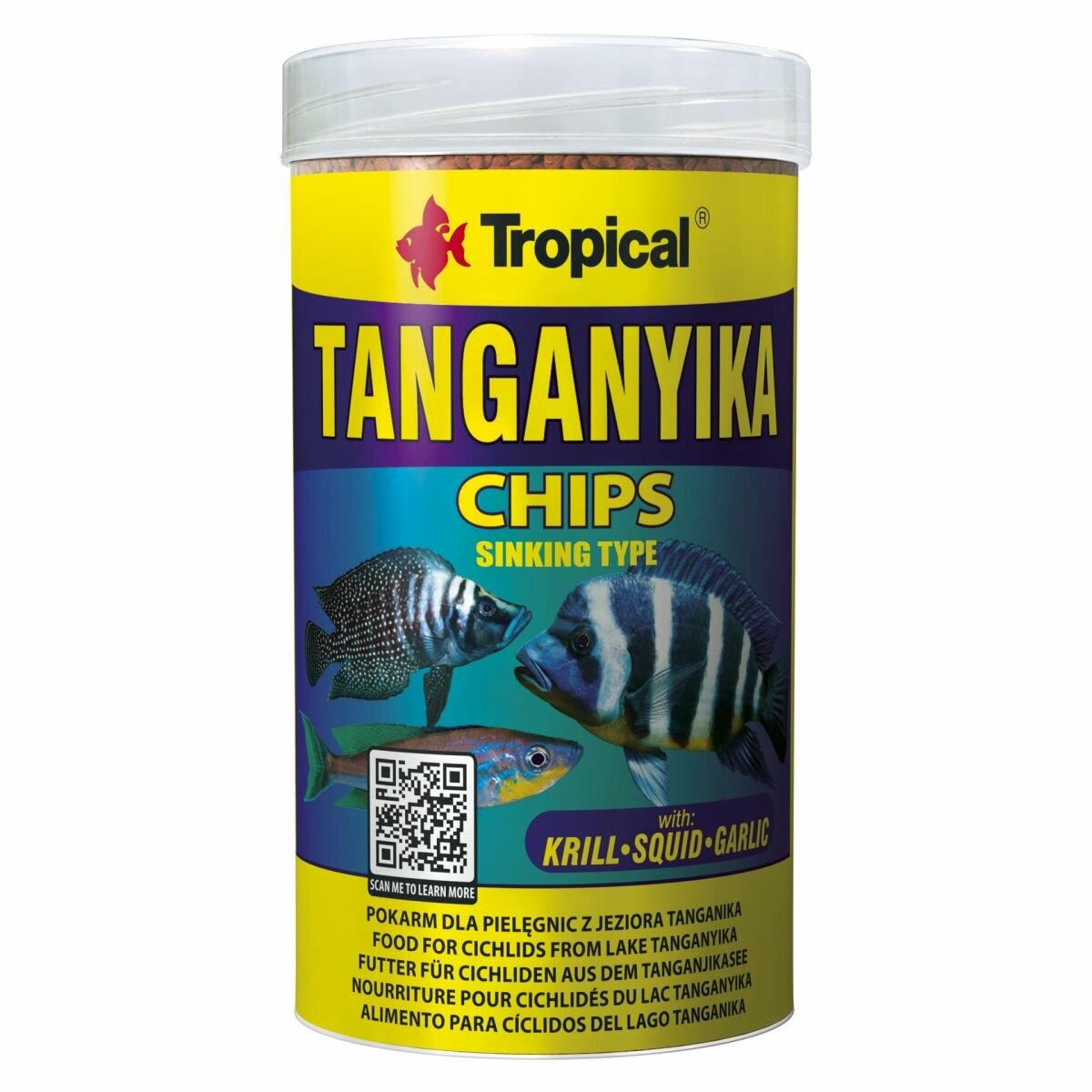 Корм для рыб Tropical Tanganyika Chips, 1000ml