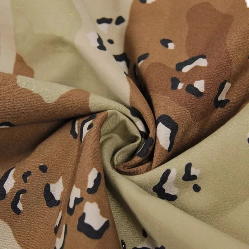 Шестицветная камуфляжная ткань Rip Stop DBDU, нейлон-хлопок 1