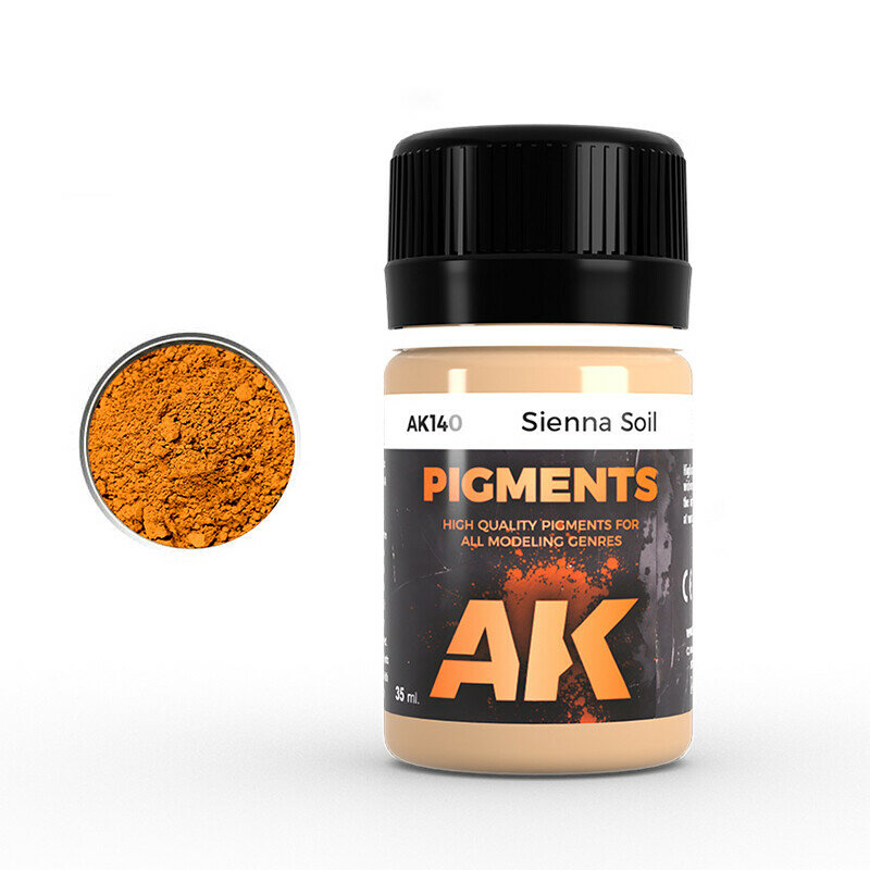 Аксессуар для Warhammer AK Interactive Pigments SIENNA SOIL AK140 35 мл