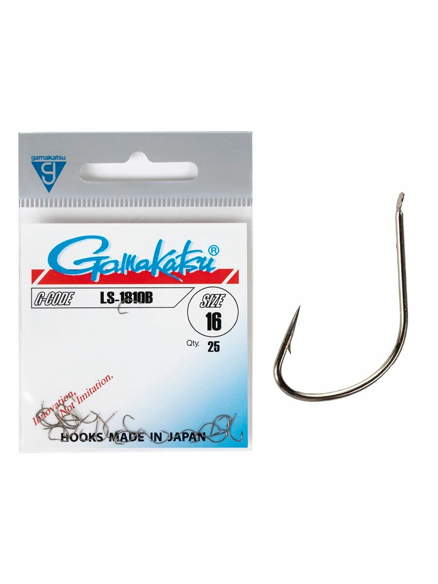 Крючки Gamakatsu LS-1810B HOOKS BRONZE размер 16 (упк.25шт.)