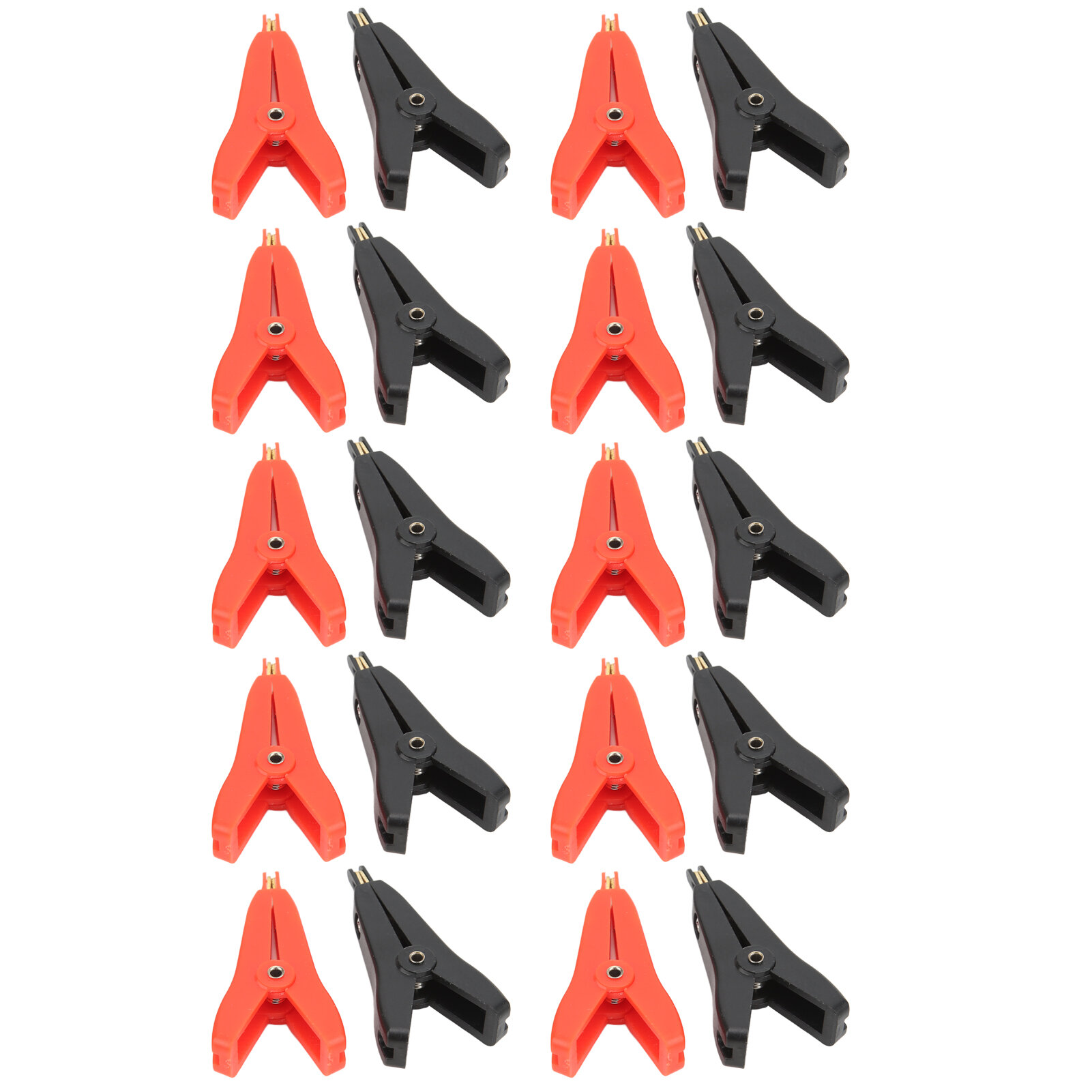 10А испытательный зажим с изоляцией из АБС-пластика, электрический клеммный зажим, латунный позолоченный разъем, прочный и надежный захват для тестирования цепей