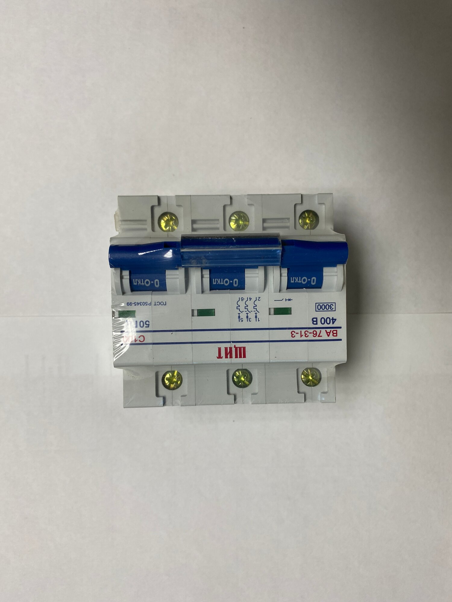 Автоматический выключатель "ЩИТ" ВА 76-31-3 C100 (100А 3-х фазный)