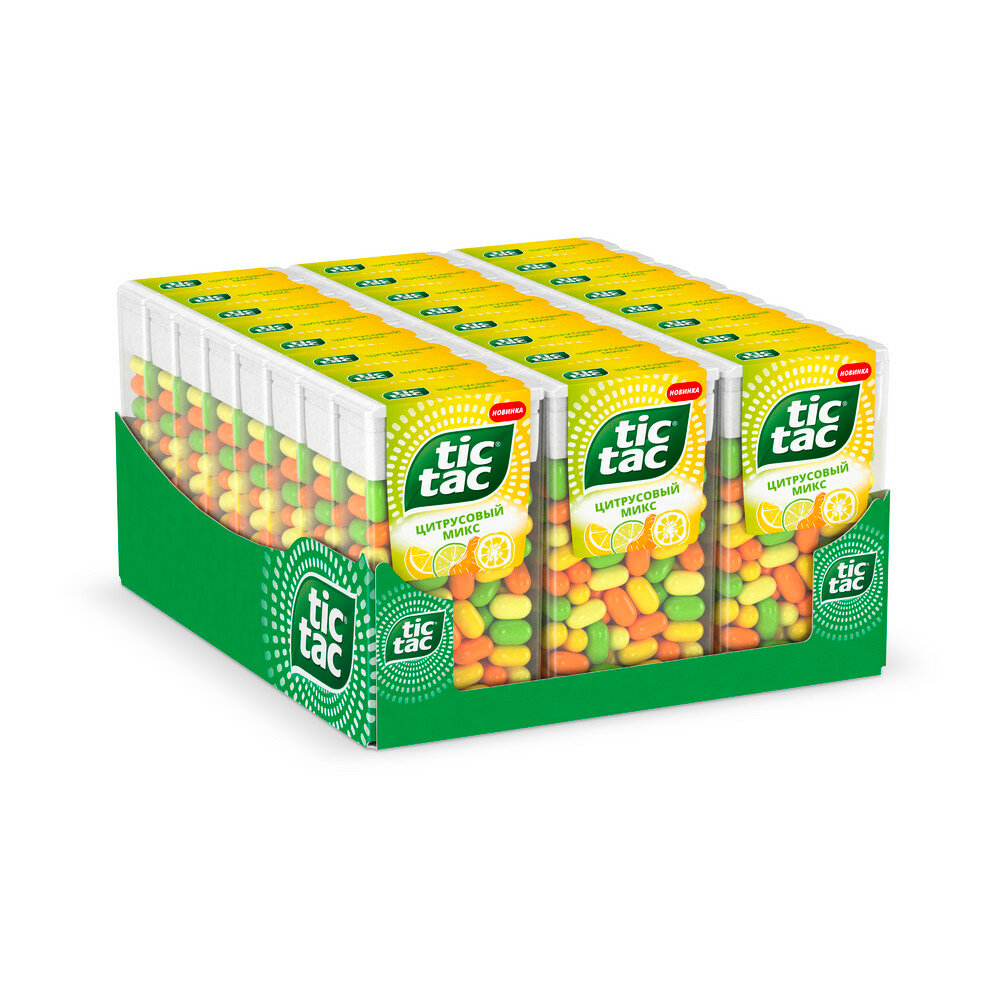 Драже Tic Tac Цитрусовый Микс, 24 шт по 49 г