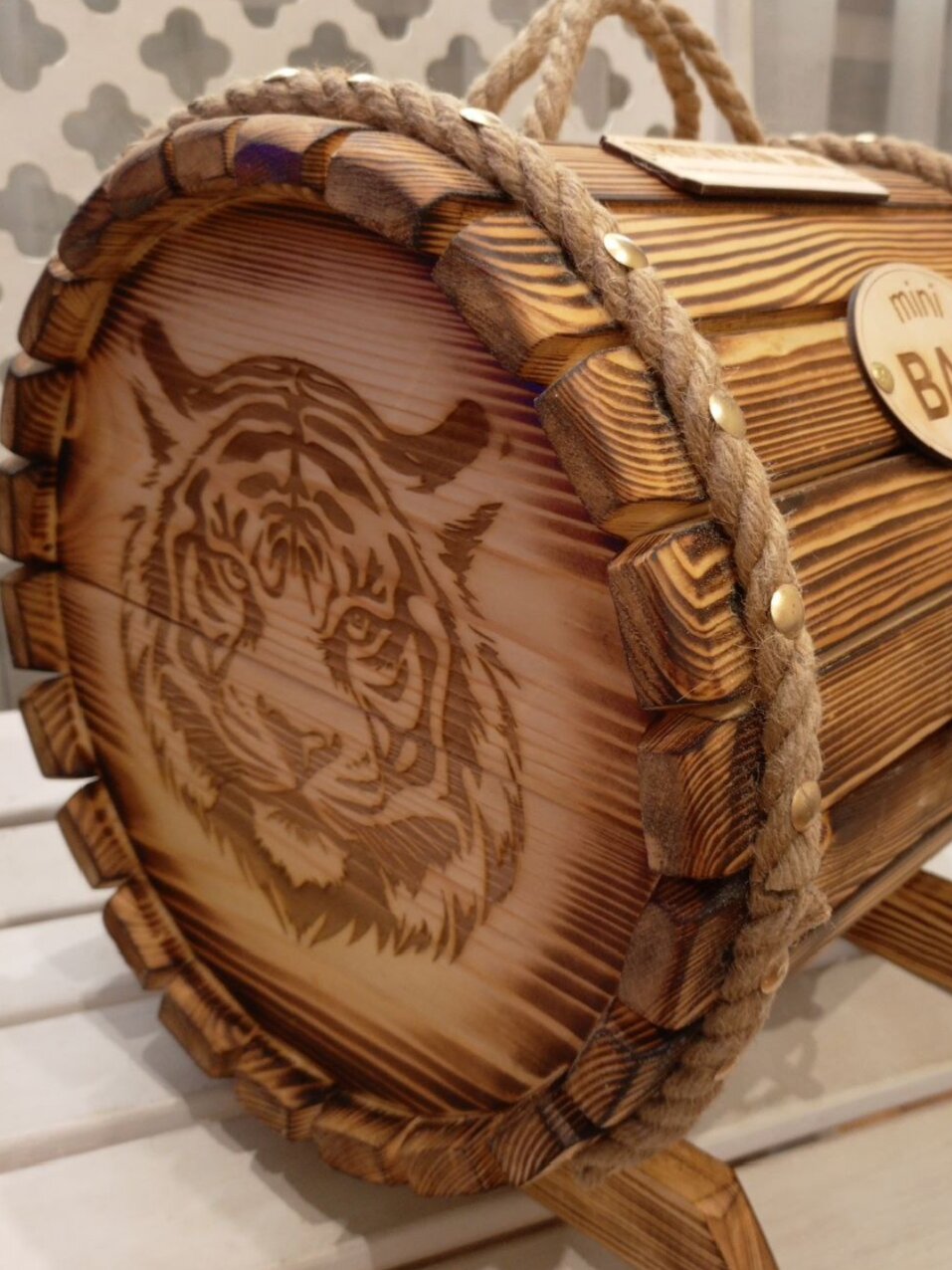 Мини бар бочка