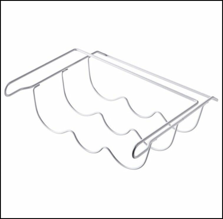 Выдвижная полка держатель MyPads в холодильник / шкаф для бутылок, подвесная. Органайзер для бутылок.-